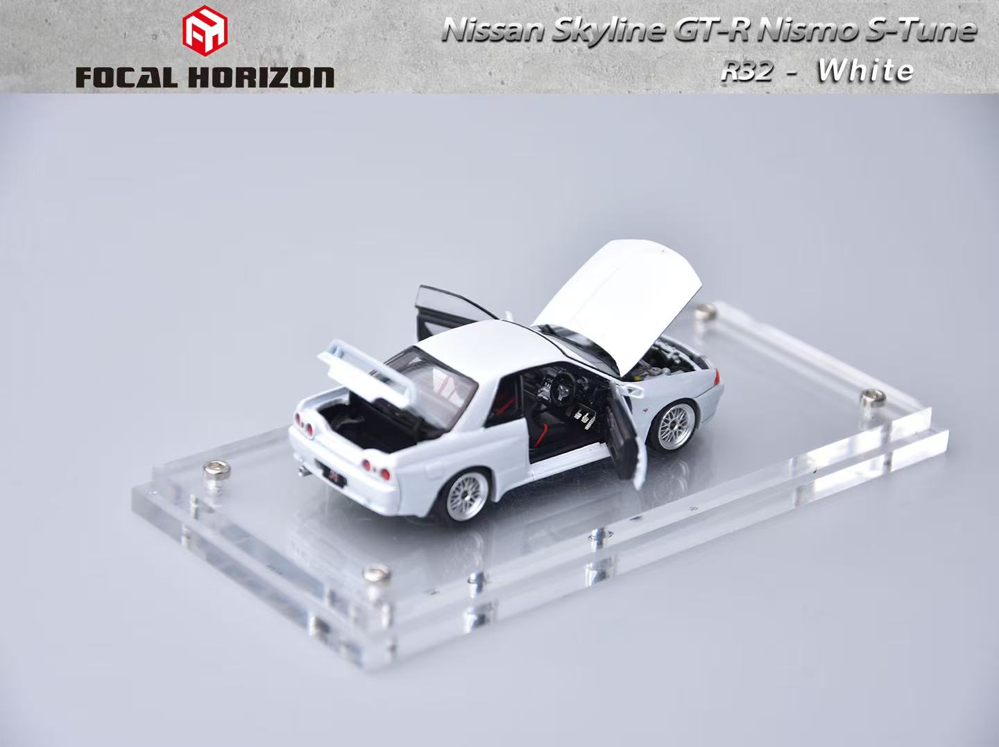 Focal Horizon 1:64 Nissan Skyline GT-R 3rd Generation R32 Nismo S-Tune ...