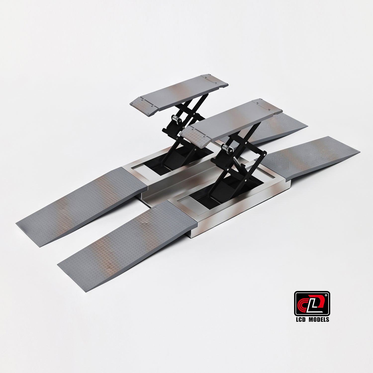 LCD 1:18 JDM Models All Diecast Scissor Lift LCD18026-GR/LCD18026-SI [2 ...