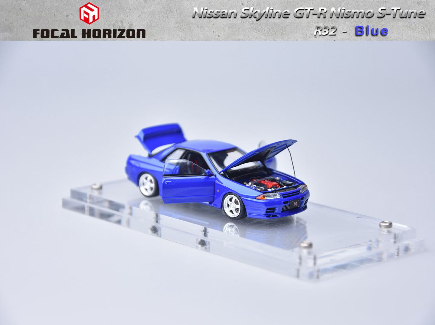 Focal Horizon 1:64 Nissan Skyline GT-R 3rd Generation R32 Nismo S-Tune ...
